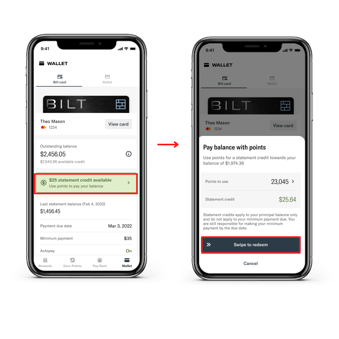 Can I redeem my Bilt Points as a statement credit? – Bilt Rewards Support