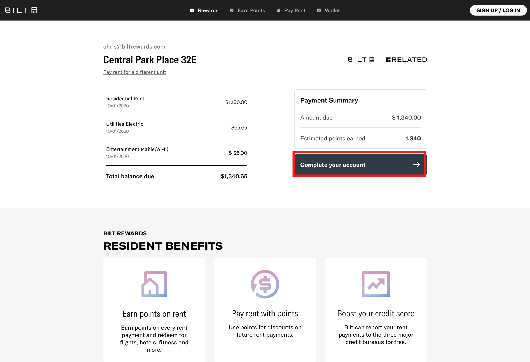 How to create an account – Bilt Rewards Support