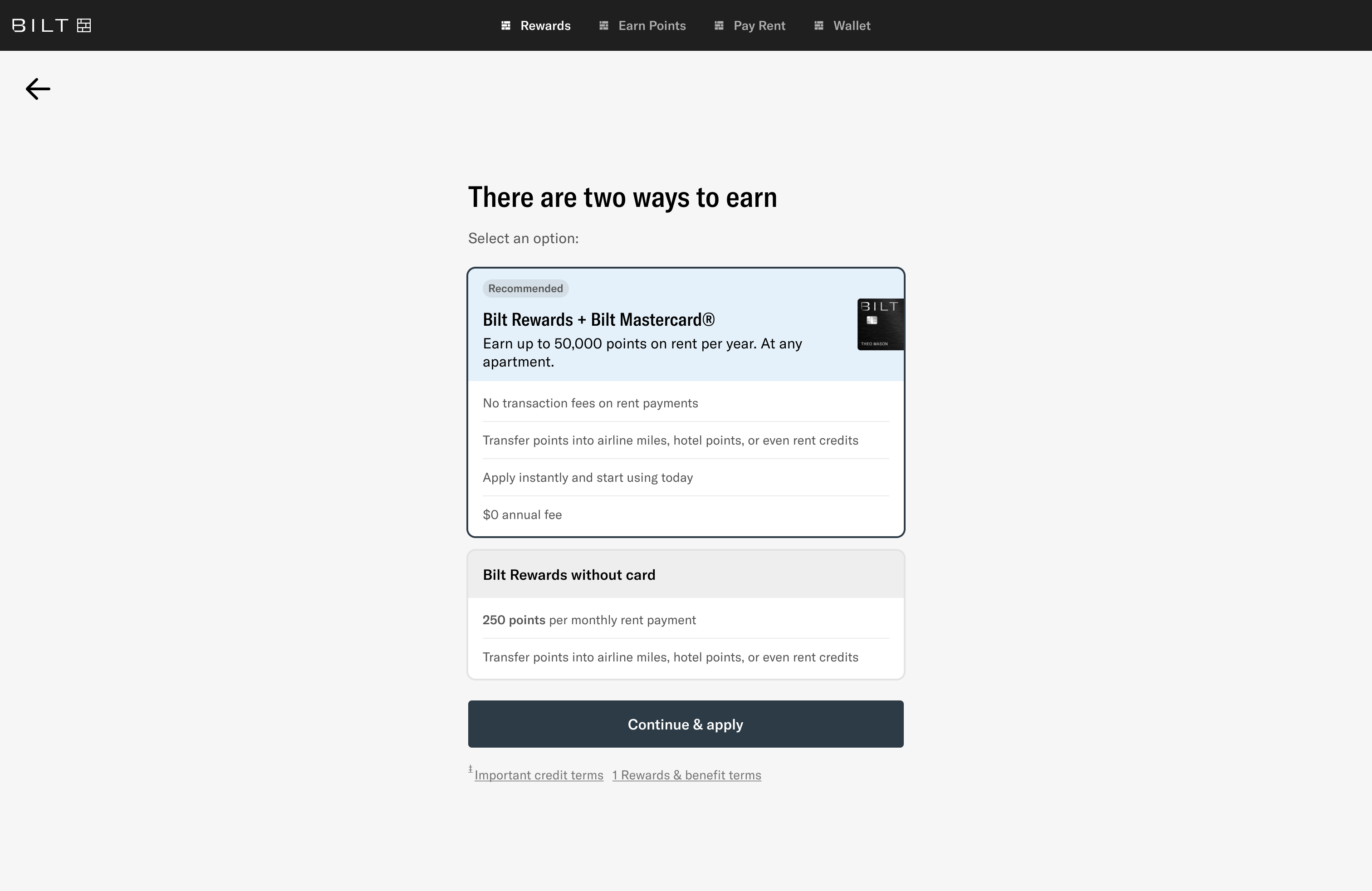 How to create an account – Bilt Rewards Support