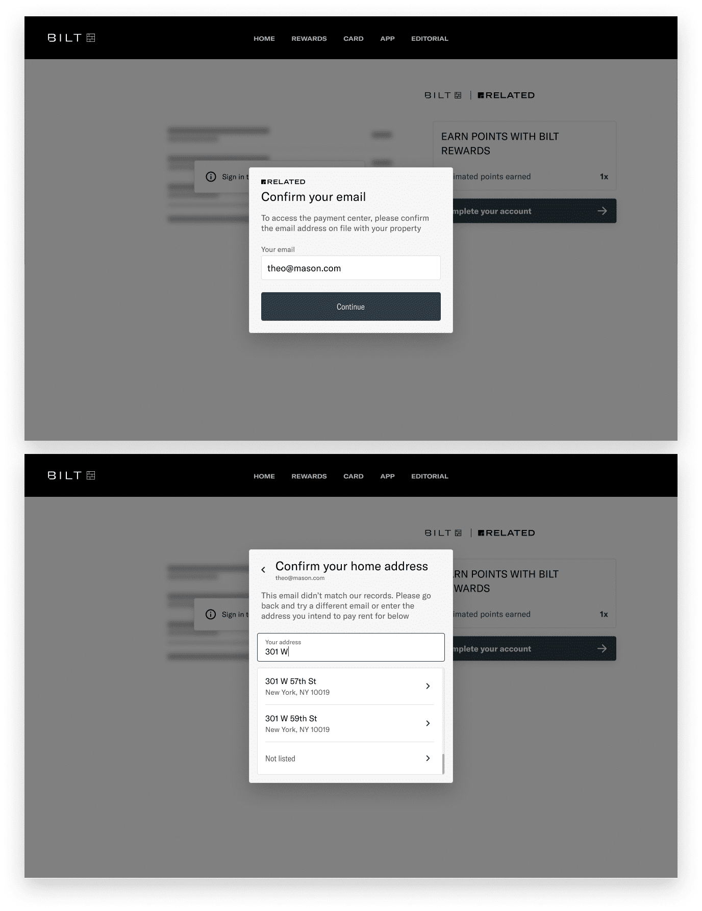 How to create an account – Bilt Rewards Support