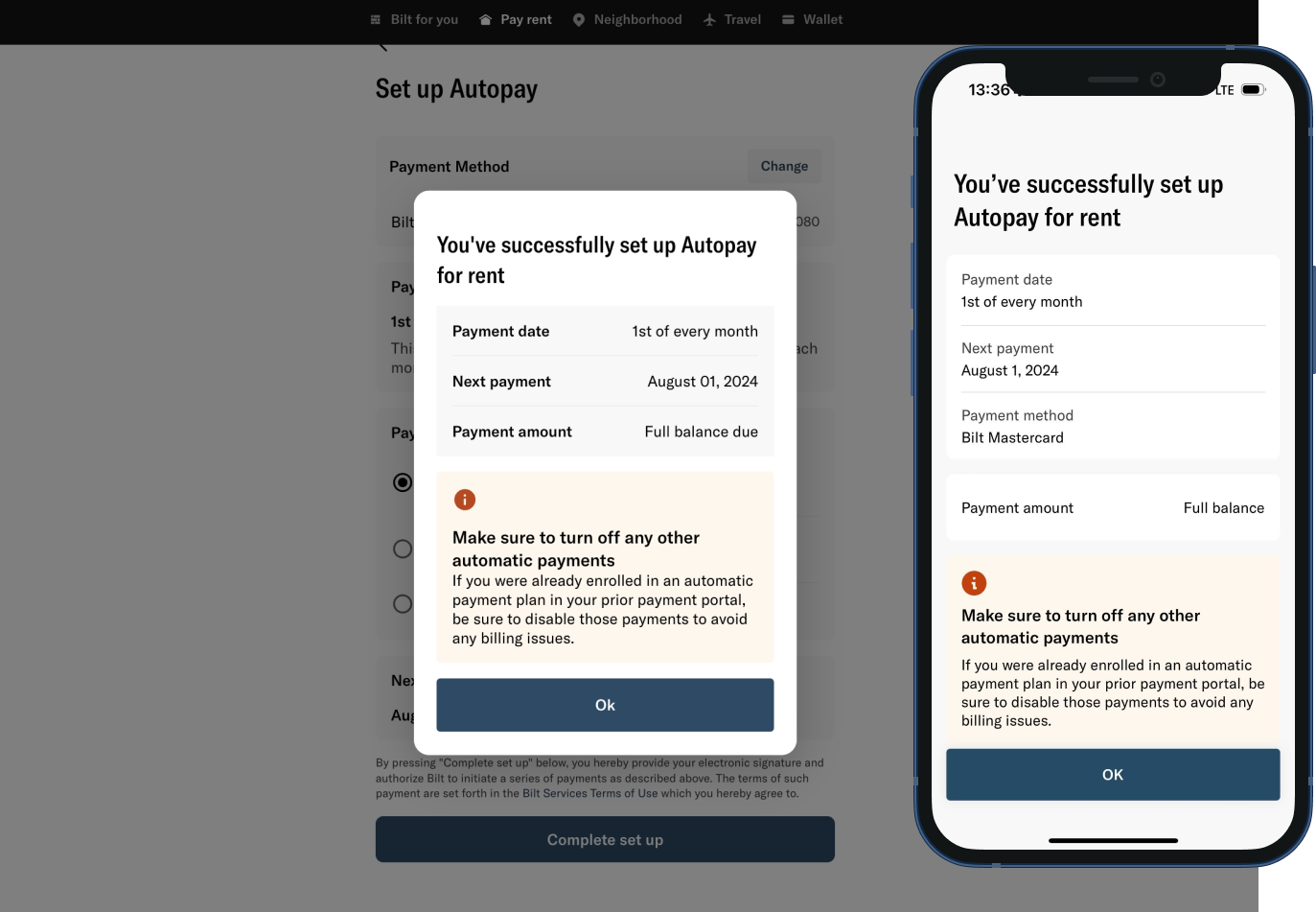 Set up autopay for rent – Bilt Rewards Support